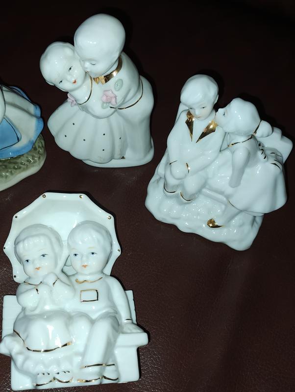 Статуетки статуетка діти діти з поросятами дівчинка з квітами люди фігурки дітей — ціна 390