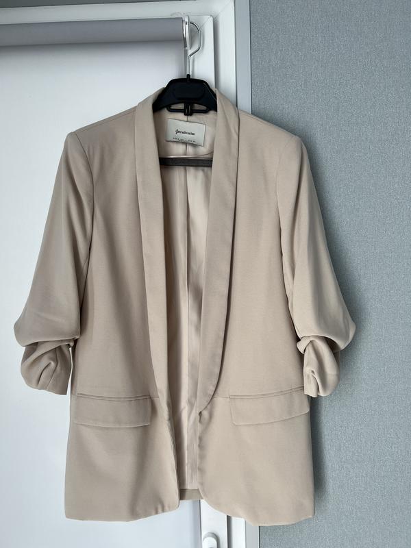 Пиджак бежевый — цена 350 грн в каталоге Пиджаки и жакеты Купить женские вещи по доступной цене