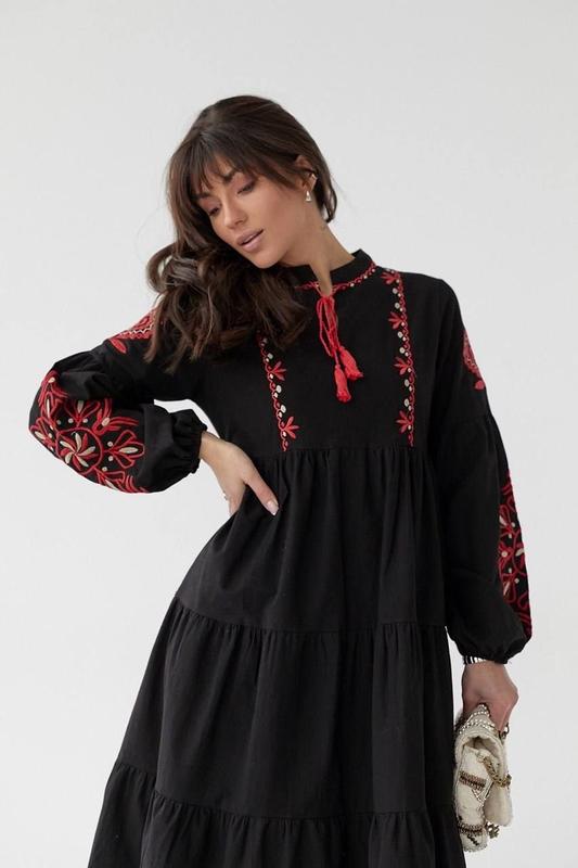 Сукня вишиванка — цена 1100 грн в каталоге Платья миди Купить женские вещи по доступной цене на