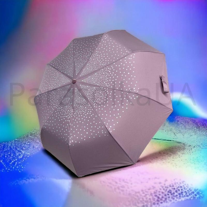 Жіноча напівавтоматична парасолька Frei Regen з міцними спицями та чохлом у комплекті