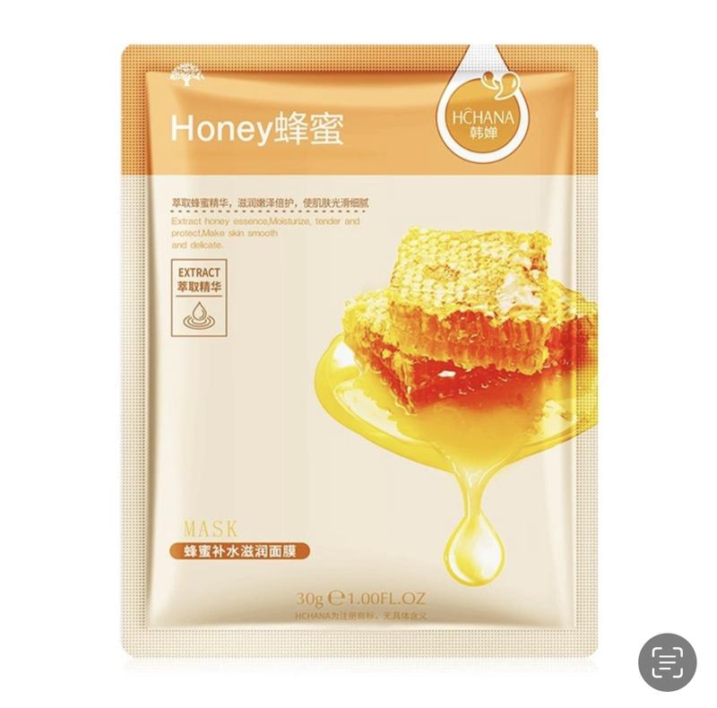 Тканевая маска с экстрактом меда hchana honey natural skin care mask ...