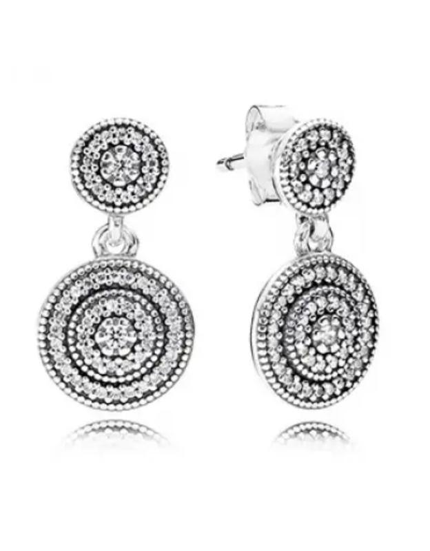 Сережки блискучий ореол — ціна 2295 грн у каталозі Сережки Купити ...