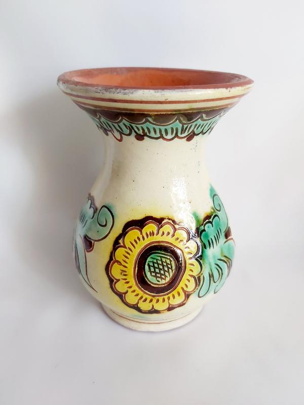Ваза косівська кераміка вінтажна майоліка — ціна 855 грн у каталозі Вази Купити товари для дому