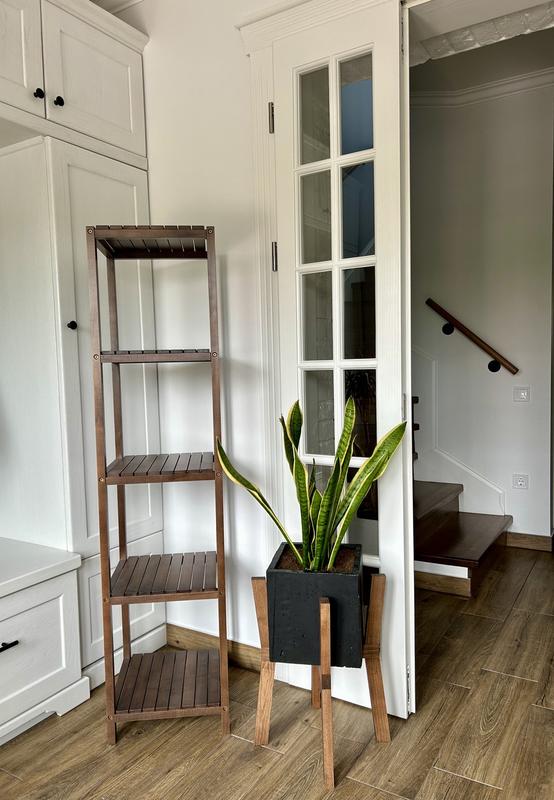 Стелаж етажерка Wooddecor з дерева коричнева — ціна 1699 грн у каталозі Етажерки Купити товари