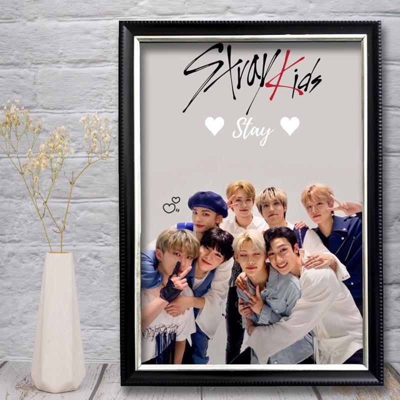 Плакат постер k-pop stray kids в рамке / стрэй кидс. стрей кидс постер ...
