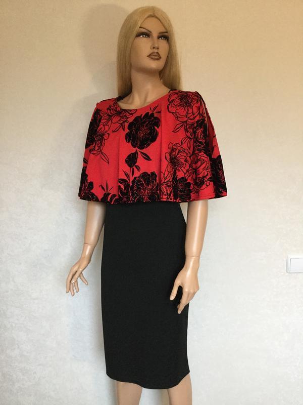 Сукня міді з кейпом Quiz розмір 18 20 — ціна 445 грн у каталозі Вечірні сукні Купити жіночі речі