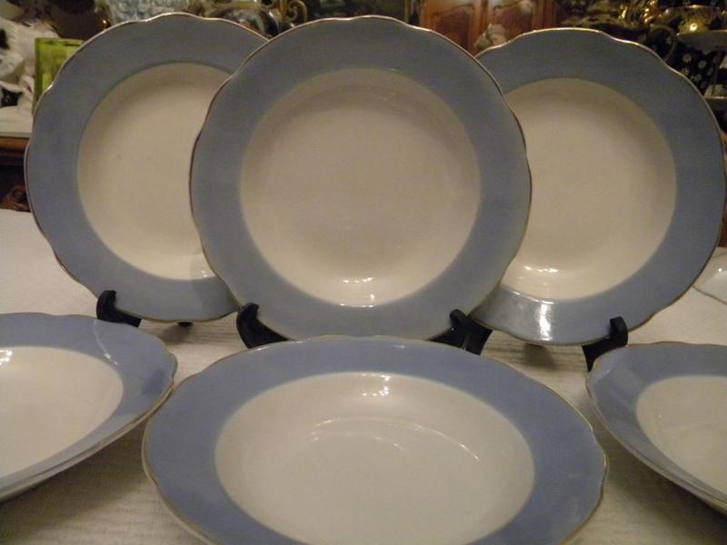 Тарелки глубокие набор 6 шт фарфор ссср коростень №т37 6 — цена 450