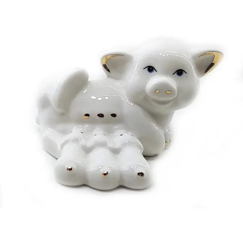 Свинка с поросятами фарфоровая белая 32410a — цена 148 грн в каталоге Статуэтки Купить товары