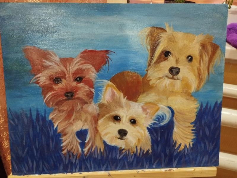 Картина акрилом ерки — цена 1000 грн в каталоге Картины Купить товары для дома и быта по