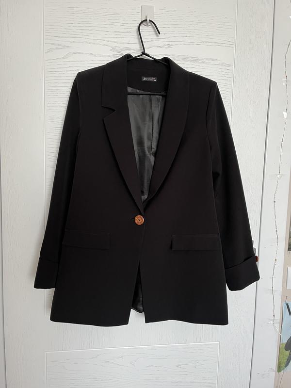 Жакет оверсайз черный — цена 500 грн в каталоге Пиджаки и жакеты Купить женские вещи по