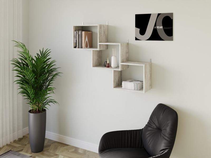 Полиця для книг навісна ш1120xв850xг250 білий T10 W — ціна 917 грн у каталозі Полиці Купити