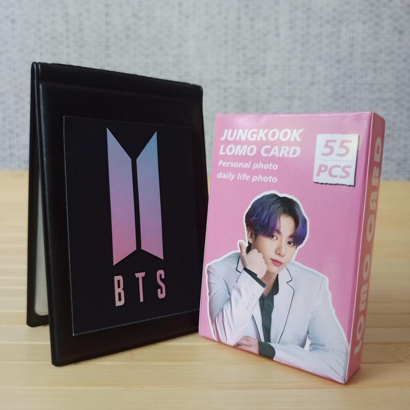 Комплект ломо-карти чонгук jungkook bts 55 карток + картхолдер на 60 ...