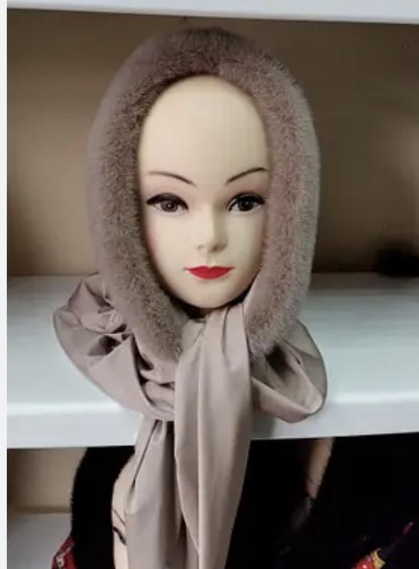 Зимова хустка з хутром — ціна 186 грн у каталозі Шарфи Купити аксесуари за доступною ціною на