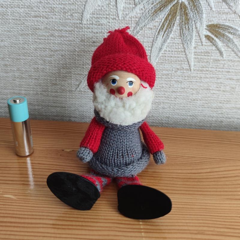 Новогодний декор деревянный гном — цена 140 грн в каталоге Статуэтки Купить товары для дома и