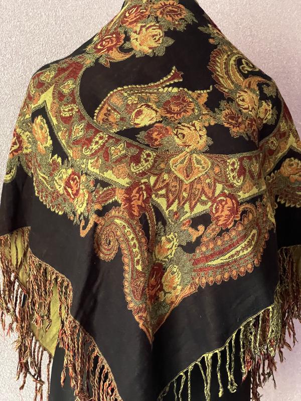 Красива велика подвійна хустка — ціна 185 грн у каталозі Шарфи Купити аксесуари за доступною