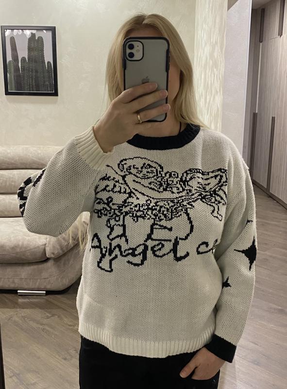 Теплий жіночий светр Angel — ціна 430 грн у каталозі Светри Купити жіночі речі за доступною