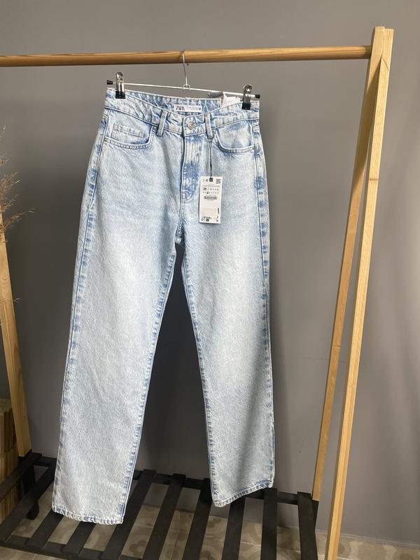 Голубі джинси zara, джинси зара — ціна 1150 грн у каталозі Джинси ...