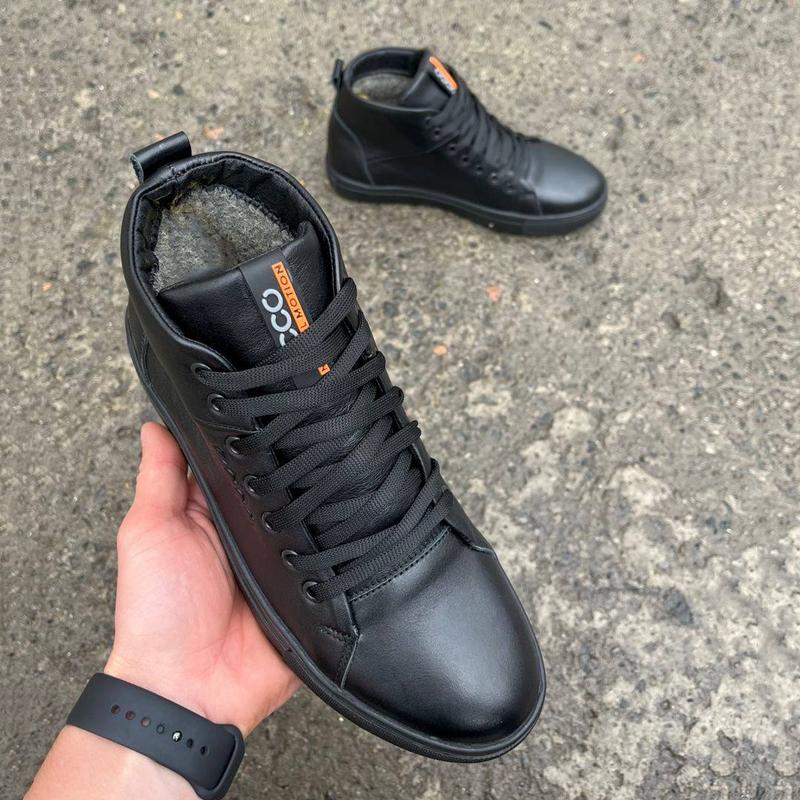 Чоловічі шкіряні зимові кеди ecco 🔥 — ціна 2290 грн у каталозі Кросівки Купити чоловічі речі за ...