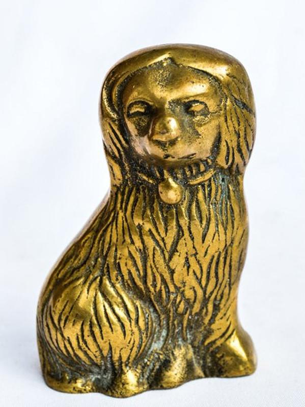 Колекційна скульптура собака собачка бронза — ціна 396 грн у каталозі