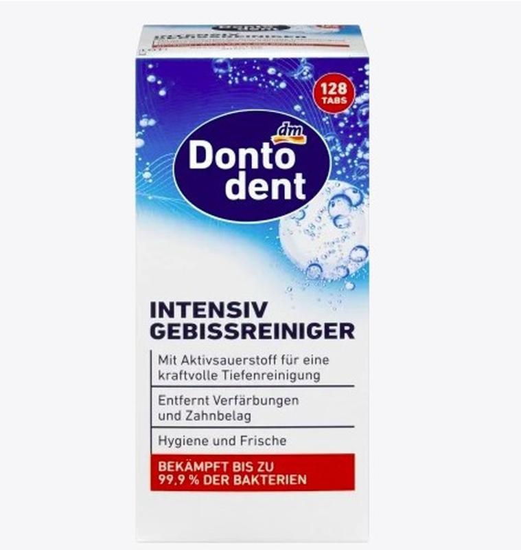 Dontodent донтодент таблетки для чищення зубних протезів, 128 шт ...
