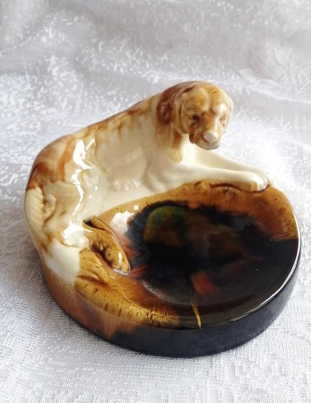 Статуэтка собака керамика майолика винтаж ссср — цена 550 грн в