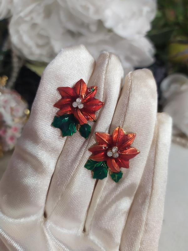 Vintage кліпси квіти — ціна 173 грн у каталозі Сережки Купити аксесуари за доступною ціною на