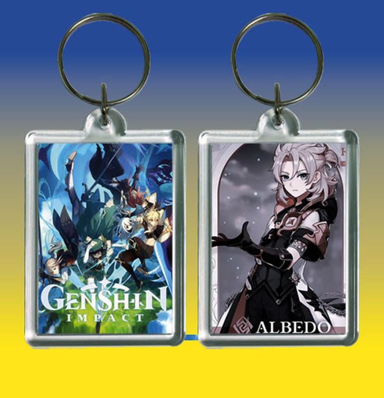 Брелок Genshin Impact геншин импакт Albedo — цена 32 грн в каталоге Брелоки Купить товары для