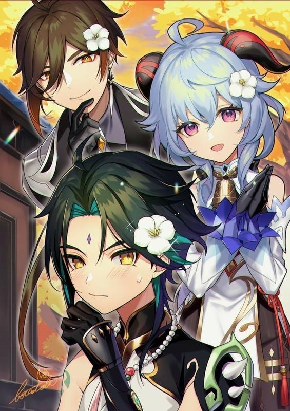 Genshin Impact постер аниме — цена 35 грн в каталоге Календари Купить товары для дома и быта