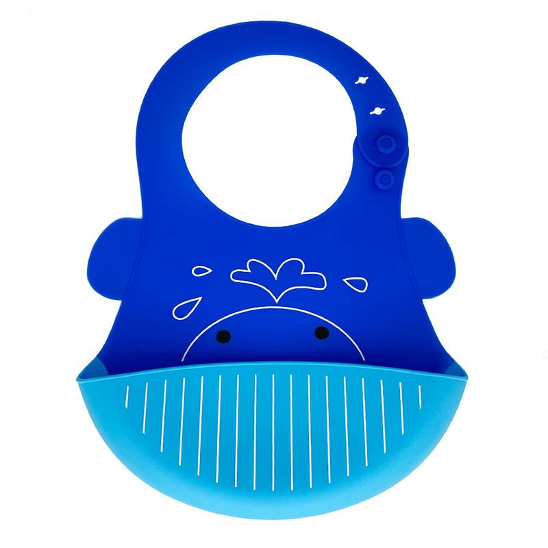 Слюнявчик силиконовый животные синий в пакете 32 25см Megazayka 0603 синий — цена 288 грн в