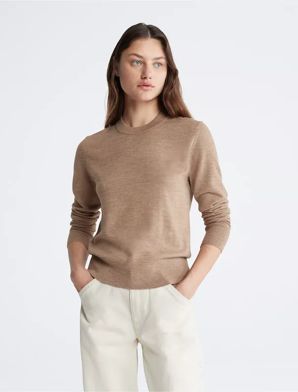 Свитер джемпер из смеси мериносовой шерсти оригинал calvin klein ...