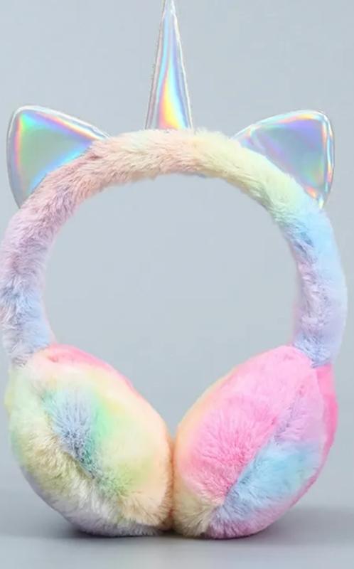 Меховые наушники единорог — ціна 155 грн у каталозі Повязки на голову Купити аксесуари за