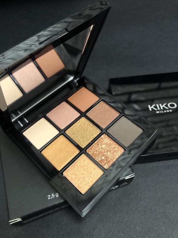 Палитра кико тени kiko milano glamour multi finish eyeshadow palette 02 ...