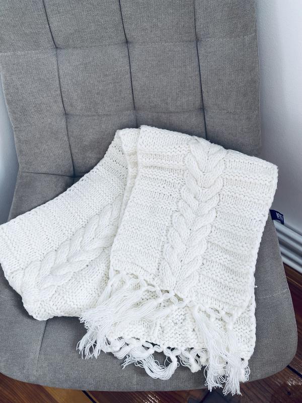 Шарф білий — ціна 240 грн у каталозі Шарфи Купити аксесуари за доступною ціною на Шафі Україна