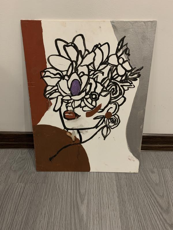 Авторская картина девушка цветок — цена 50 грн в каталоге Картины Купить товары для дома и быта