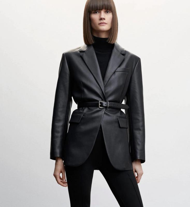 Шкіряний піджак — ціна 745 грн у каталозі Піджаки і жакети Купити жіночі речі за доступною ціною