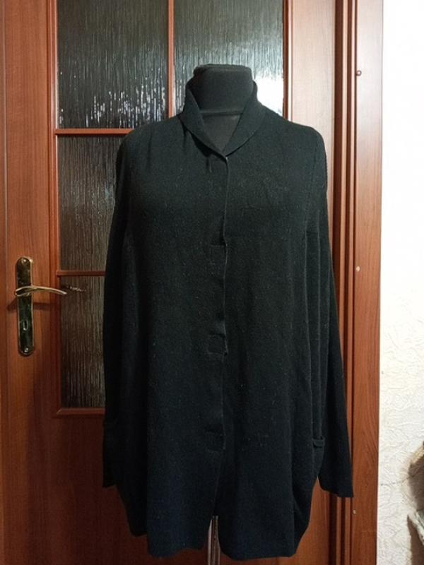 Кардиган ,кофта,на застежке,черная,батал,р.64,62,60,бангладеш,ц.235 гр ...