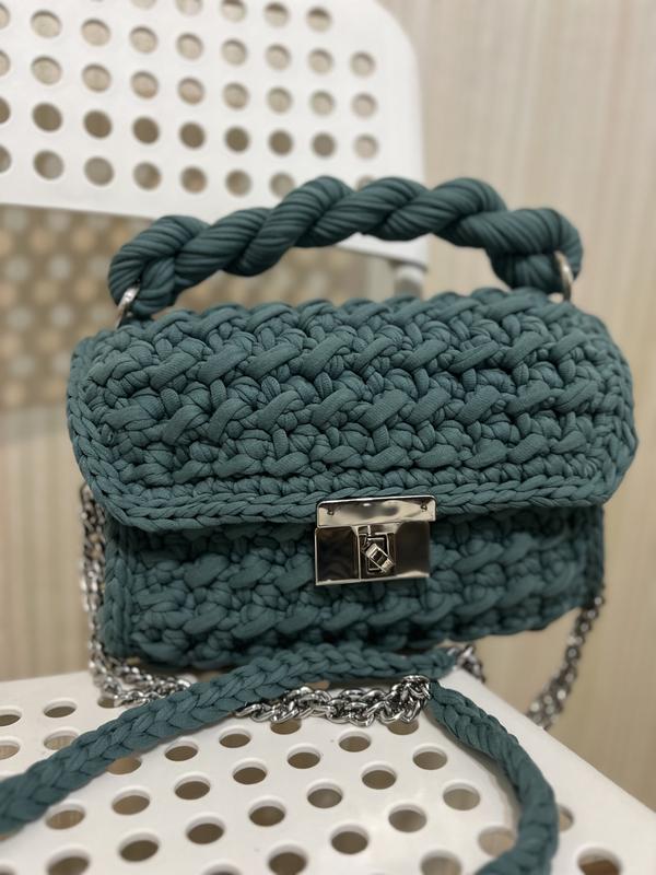 Вязана сумка — ціна 1350 грн у каталозі Крос боді Купити аксесуари за доступною ціною на Шафі