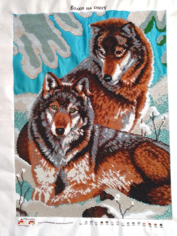 Волки на снегу — цена 2000 грн в каталоге Картины Купить товары для дома и быта по доступной