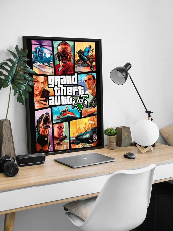 Постер гри gta 5 / гта 5 / grand theft auto 5 — ціна 65 грн у каталозі ...