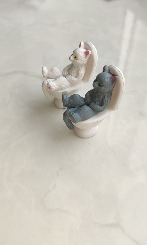 Фігурка статуетка міні коти на горшку — ціна 175 грн у каталозі Статуетки Купити товари для