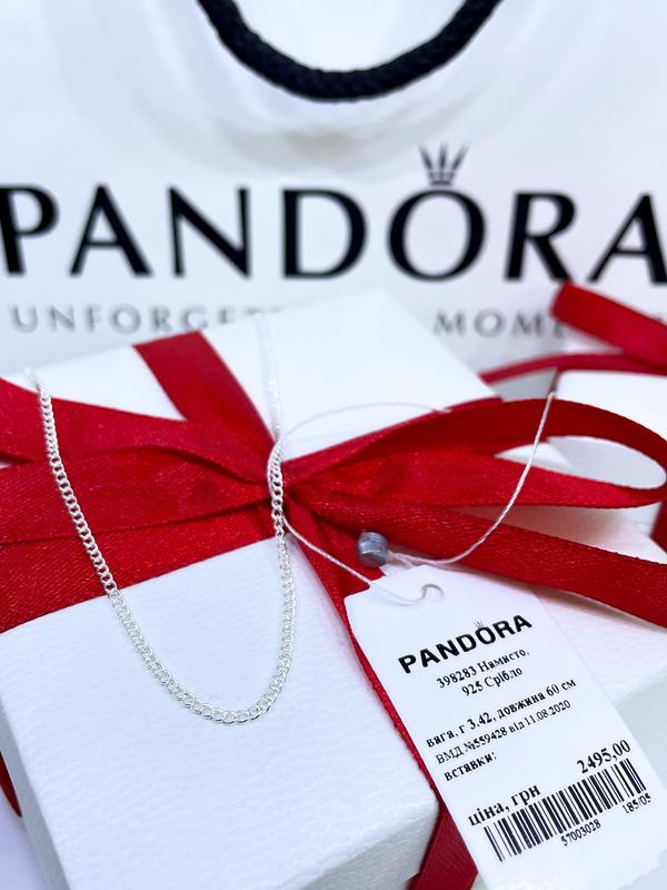 Серебряное колье пандора 398283 цепочка цепь ожерелье кулон серебро ...