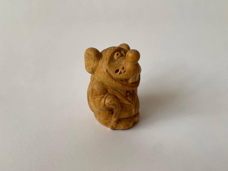 Статуэтка из дерева фигурка из дерева статуэтка крыса скульптура из дерева фигурка