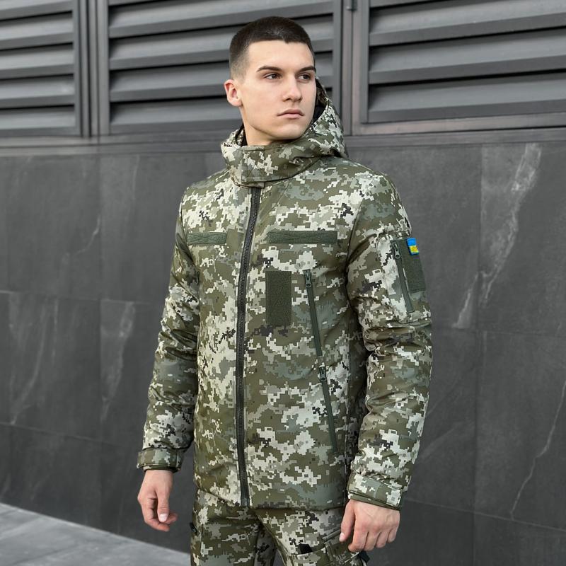 Куртка тактическая военная пиксель зимняя унисекс мужская женская ...