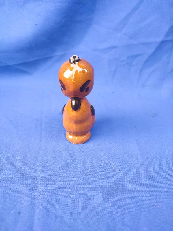 Глиняна статуетка в глазурі ссср радянська гадкий утенок каченя гадке каченя кераміка керамічна