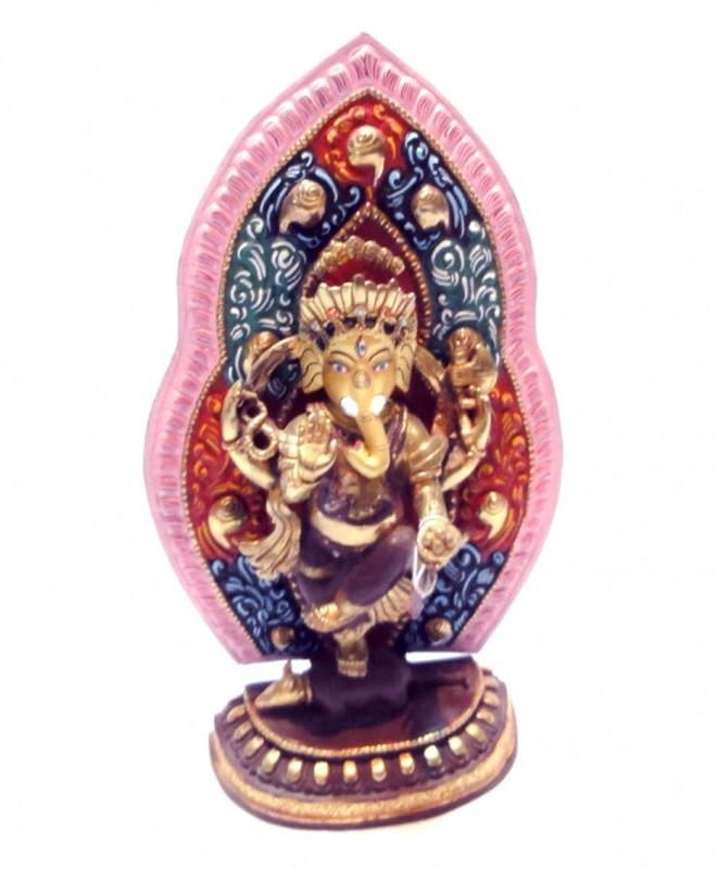 Статуетка бронзова танцюючий ганеш позолот — ціна 35200 грн у каталозі