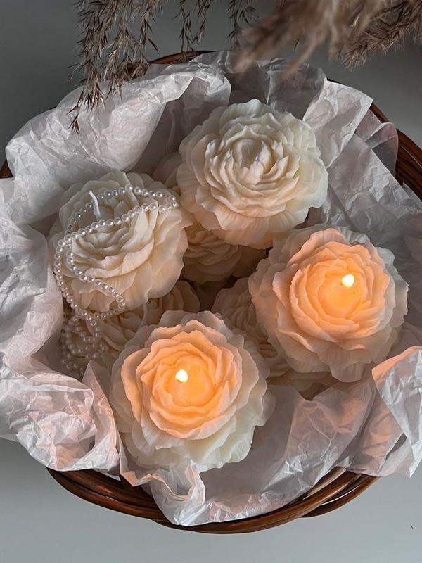 Свеча пион — цена 190 грн в каталоге Свечи Купить товары для дома и быта по доступной цене на