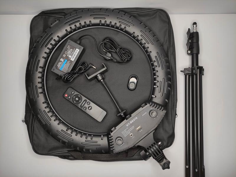 Оригінальна кільцева лампа led ky-bk416 максимальна комплектація — ціна ...