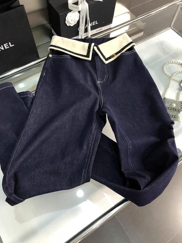 Широкие стильные брюки в стиле Miu Miu — цена 1800 грн в каталоге Джинсы Купить женские вещи по