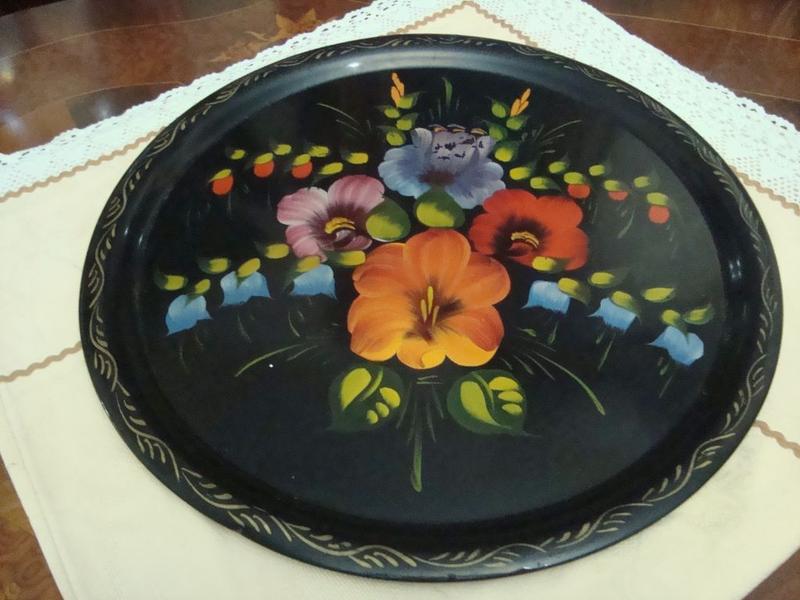 Поднос ссср металл роспись — ціна 400 грн у каталозі Таці Купити товари для дому та побуту за