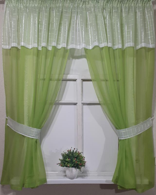 Коротка фіранка з шифону — ціна 490 грн у каталозі Штори і карнизи Купити товари для дому та